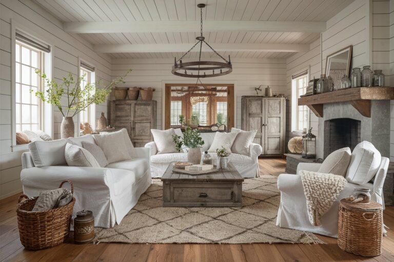 70+ Modern Farmhouse Living Room Ideas - Opps Fellas - Creative and ...